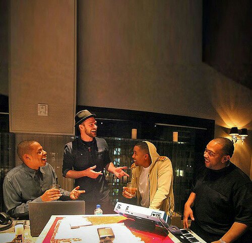 [Photo] Jay-Z, Justin Timberlake, Nas and Timbaland in Studio – Beats ...
